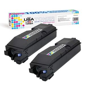 made in usa toner compatible replacement for kyocera taskalfa 3500i, 3501i, 4500i, 4501i, 5500i, 5501i | tk6307k tk-6307k copystar tk-6309k (black, 2 pack)