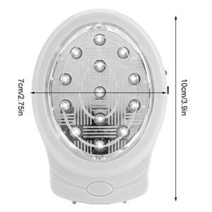 Fafeicy 13 LED Rechargeable Emergency Light, AC110-240V Automatic Power Failure Outage Lamp(US Plug), Buttons and Indicators