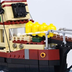 The Orca Jaws Ship Building Kit ,Building Set MOC Blocks Bricks Models Toys for Friends Festival Birthday (1235 PCS)