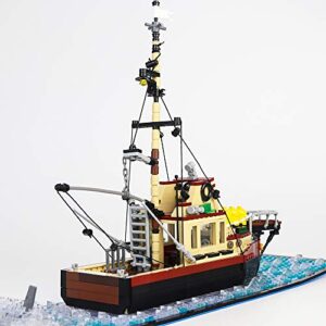 The Orca Jaws Ship Building Kit ,Building Set MOC Blocks Bricks Models Toys for Friends Festival Birthday (1235 PCS)