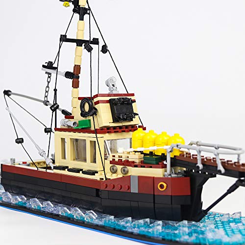 The Orca Jaws Ship Building Kit ,Building Set MOC Blocks Bricks Models Toys for Friends Festival Birthday (1235 PCS)