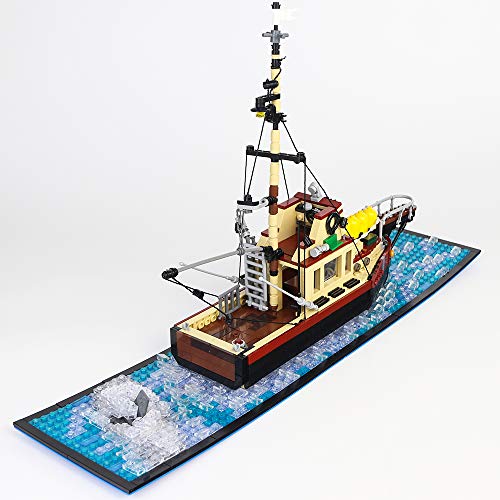 The Orca Jaws Ship Building Kit ,Building Set MOC Blocks Bricks Models Toys for Friends Festival Birthday (1235 PCS)