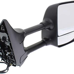 Garage-Pro Mirror Compatible With 2004-2015 Nissan Titan Towing Passenger Side, Heated, Power Glass, Blind Spot Glass