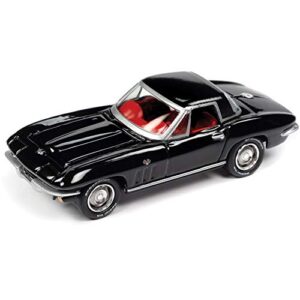 johnny lightning jlcg022 classic gold ver a 1965 chevy corvette tuxedo black