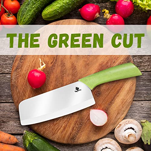 VegItPro 6.5" Vegetable Knife for Kitchen + Vegetable Cutting Knife +Sharp Chopping Knife +Made of all Natural and Recylable Materials + Blade Sheath