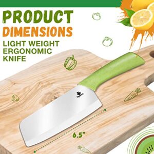 VegItPro 6.5" Vegetable Knife for Kitchen + Vegetable Cutting Knife +Sharp Chopping Knife +Made of all Natural and Recylable Materials + Blade Sheath