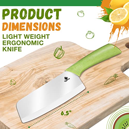 VegItPro 6.5" Vegetable Knife for Kitchen + Vegetable Cutting Knife +Sharp Chopping Knife +Made of all Natural and Recylable Materials + Blade Sheath