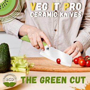 VegItPro 6.5" Vegetable Knife for Kitchen + Vegetable Cutting Knife +Sharp Chopping Knife +Made of all Natural and Recylable Materials + Blade Sheath