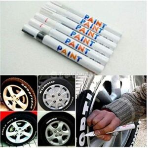 3 Pack Tire Paint Pen Marker Lettering Permanent Waterproof Ink for Car Vehicle Motorcycle Tyre PINKPIG LIFE (White)