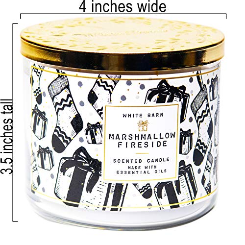 Bath & Body Works White Barn 3-Wick Scented Candle in Marshmallow Fireside