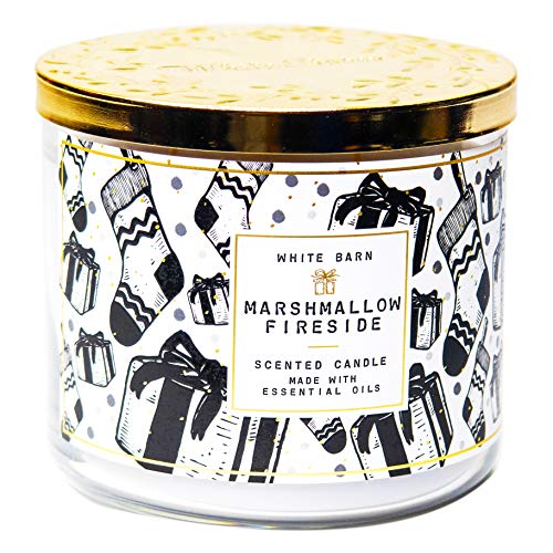 Bath & Body Works White Barn 3-Wick Scented Candle in Marshmallow Fireside