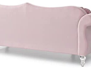 Glory Furniture Hollywood Reversible Sectional, Pink