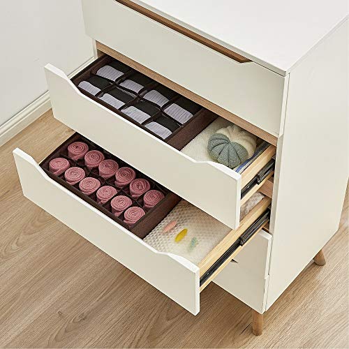 Yancoko 2 Pack Clothes Drawer Organizers