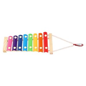 Zerodis Birds Hanging Xylophone Toy, Parrot Rooster Pecking Xylophone Toy Hen Relieve Boredom Percussion Toy with Different Sounds for Pet Parrot Bird