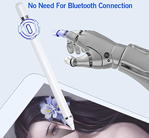 Stylus Pens for Touch Screens, Fine Point Stylist Pen Pencil Compatible with iPhone iPad Other Tablets (White)