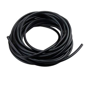 aquaneat 25 feet aquarium airline tubing, standard 3/16” tubing for fish tank air pump (black)