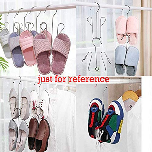 WellieSTR 100 Pcs (White) Plastic Slippers Leather Shoes Drying Shelf Hanger Shoes Hanger Drying Rack