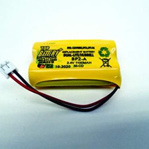 2PC Dual-LITE BP2-A Ni-CD 2.4v 1100mAh CSXWREB3 HUBBEL Battery BP2A BP2-0A 0BP2-0A Battery Pack Replacement for Exit Sign Emergency Light