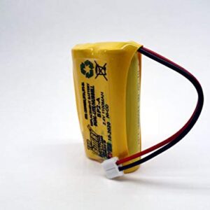 2PC Dual-LITE BP2-A Ni-CD 2.4v 1100mAh CSXWREB3 HUBBEL Battery BP2A BP2-0A 0BP2-0A Battery Pack Replacement for Exit Sign Emergency Light