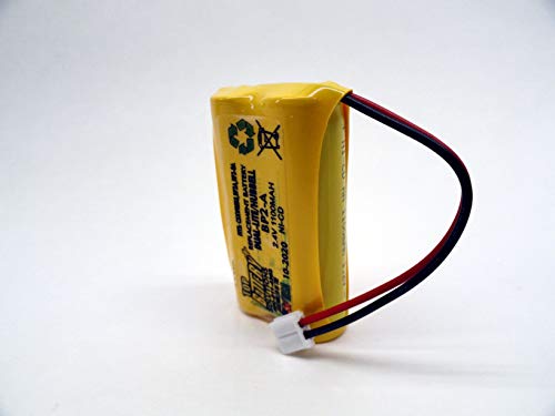 2PC Dual-LITE BP2-A Ni-CD 2.4v 1100mAh CSXWREB3 HUBBEL Battery BP2A BP2-0A 0BP2-0A Battery Pack Replacement for Exit Sign Emergency Light