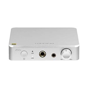 topping a50s preamplifier nfca fantasy hpa for desktop hifi 4.4mm balanced output headphone amplifier (silver)