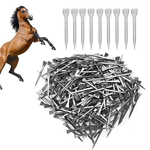 250PCS Horseshoe Nails Steel Hoof Peg Horseshoe Accessory Firmly Horseshoe Nails Horse Tool Accessory