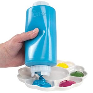 Creative Mark Cylo FIFO Squeeze Bottle Refillable Clear Tip Silicone Dispenser for Paint, Epoxy and Color Mixing - 32 oz. - 12 Pack