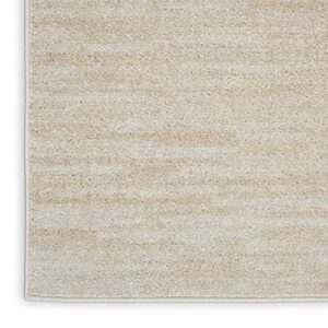 Nourison Essentials Solid Contemporary Ivory Beige 8' X 10' Area Rug