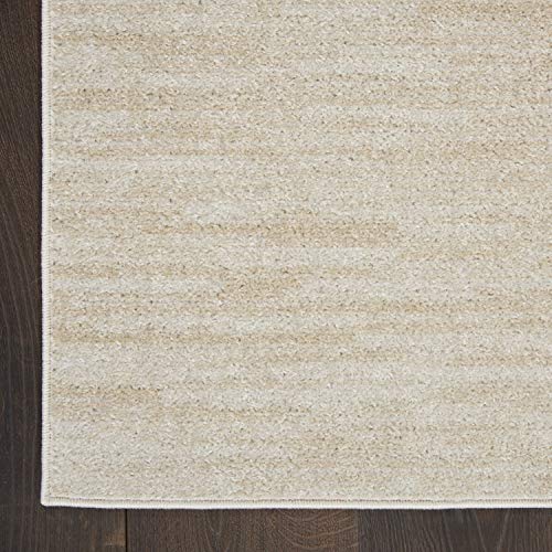 Nourison Essentials Solid Contemporary Ivory Beige 8' X 10' Area Rug