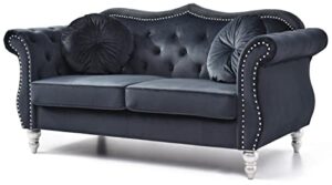 glory furniture hollywood loveseat love seats, black