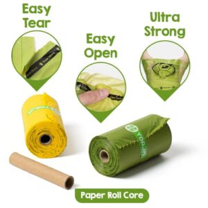 YORJA Dog Poop Bags, 720 Pet Waste Bags,100% Leak Proof Extra Thick and Strong Biodegradable