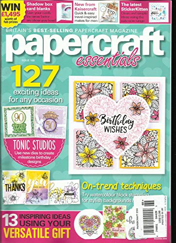 PAPERCRAFT ESSENTIALS, 2018 ISSUE,168 FREE GIFTS OR CARD KIT ARE NOT INCLUDE