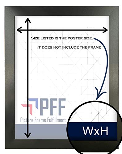 Picture Frame Factory Outlet | 15"x20" Picture Frame | Puzzle Frame | Poster Frame | 1.25 Inch Black MDF Frame | Plexi Glass and Hanging Hardware Included