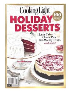 cooking light magazine, holiday desserts, display until january 29, 2016