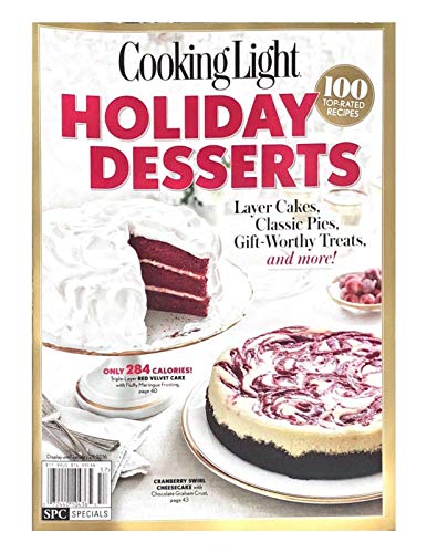 COOKING LIGHT MAGAZINE, HOLIDAY DESSERTS, DISPLAY UNTIL JANUARY 29, 2016