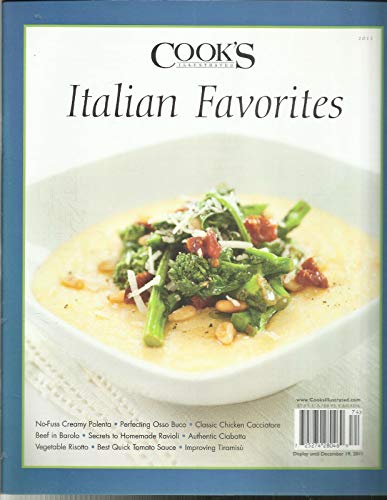 COOK'S ILLUSTRATED MAGAZINE, ITALIAN FAVORITES ISSUE, 2011