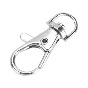 Pssopp 12Pcs Pet Birds Cage Metal Hook Clip Iron Anti-Escape Pet Bird Cage Door Buckle Lock Claw Trigger Snap Hook