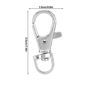 Pssopp 12Pcs Pet Birds Cage Metal Hook Clip Iron Anti-Escape Pet Bird Cage Door Buckle Lock Claw Trigger Snap Hook