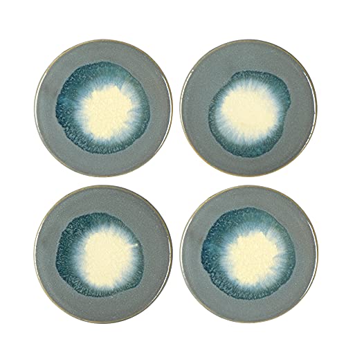 Main + Mesa Stoneware Reactive Glaze Coasters, Set of 4