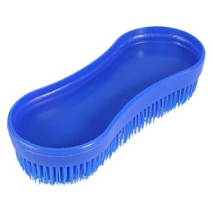 professional horse cleaning grooming silicone brush durable lightweight easy to operate equestrian massage tool