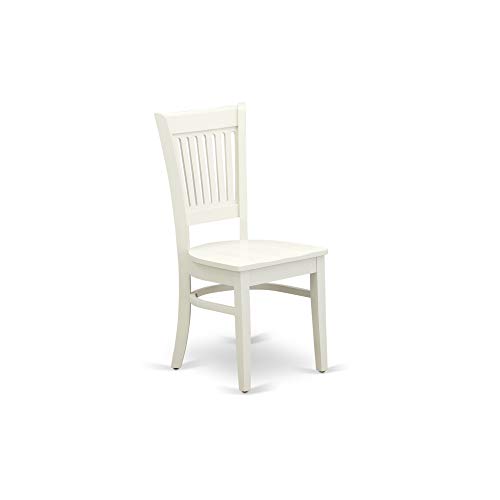 East West Furniture LGVA7-LWH-W Dining Set