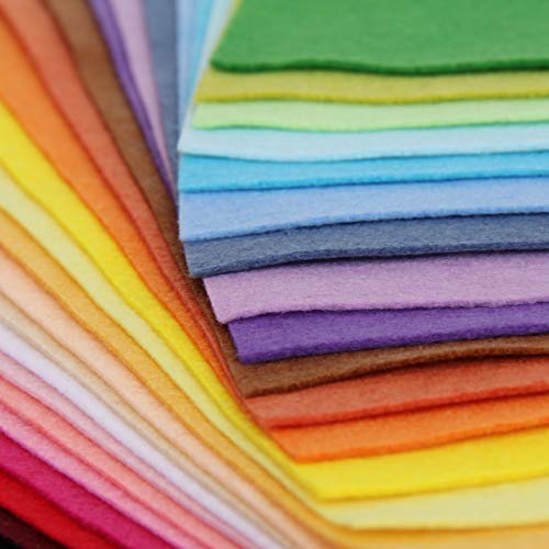 Threadart Premium Felt Precut Sheets - 8 Big 12" x 12" Squares - Autumn Harvest Colors | Soft Wool-Like Feel | 1.2mm Thick Fabric for DIY Crafts, Sewing, Crafting Projects | Compatible with Cricut Maker