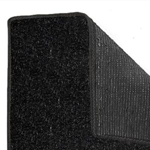 KOECKRITZ Black Top Indoor - Outdoor Artificial Grass Turf Area Rugs. Lightweight and Flexible for Easy Portability. Many (6' x 18')