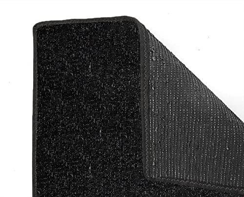 KOECKRITZ Black Top Indoor - Outdoor Artificial Grass Turf Area Rugs. Lightweight and Flexible for Easy Portability. Many (6' x 18')