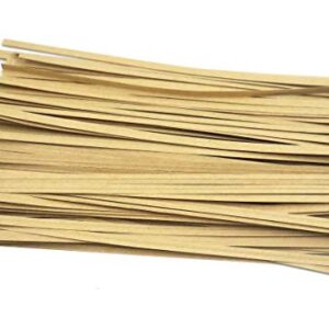 sowaka 150 Pcs Kraft Paper Twist Ties 6 Inch Bread Twist Ties for Cello Bags Treat Bags Cookie Candy Cake Packaging Bags Thanksgiving Gift Party Favor Treat Bags