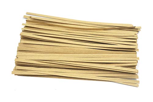 sowaka 150 Pcs Kraft Paper Twist Ties 6 Inch Bread Twist Ties for Cello Bags Treat Bags Cookie Candy Cake Packaging Bags Thanksgiving Gift Party Favor Treat Bags