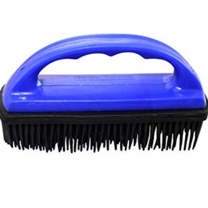 Grewal Equestrian Super Groom Saddle Pad Cleaning Brush (Blue)