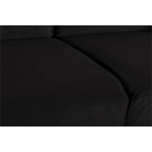 New Classic Furniture Alani Sofas and Couches, Loveseat, Black