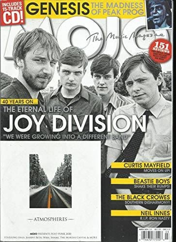 MOJO MAGAZINE, THE ETERNAL LIFE OF JOY DIVISION MARCH, 2020 NO.316 FREE CD