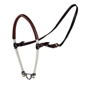 teskey's double lariat leather covered noseband (light oil)